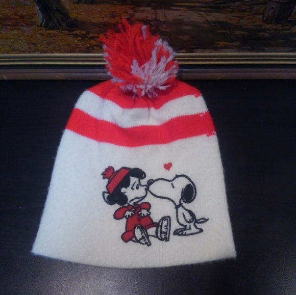 Peanuts | Accessories | Vtg 5s Snoopy Peanuts Beanie Stocking Hat Cap ...